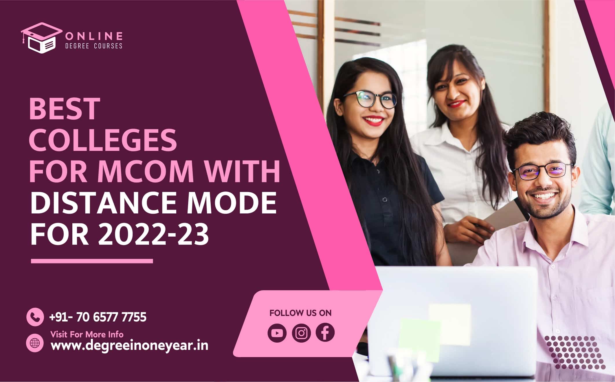 Best Colleges for M.Com with Distance Mode for 2024-23